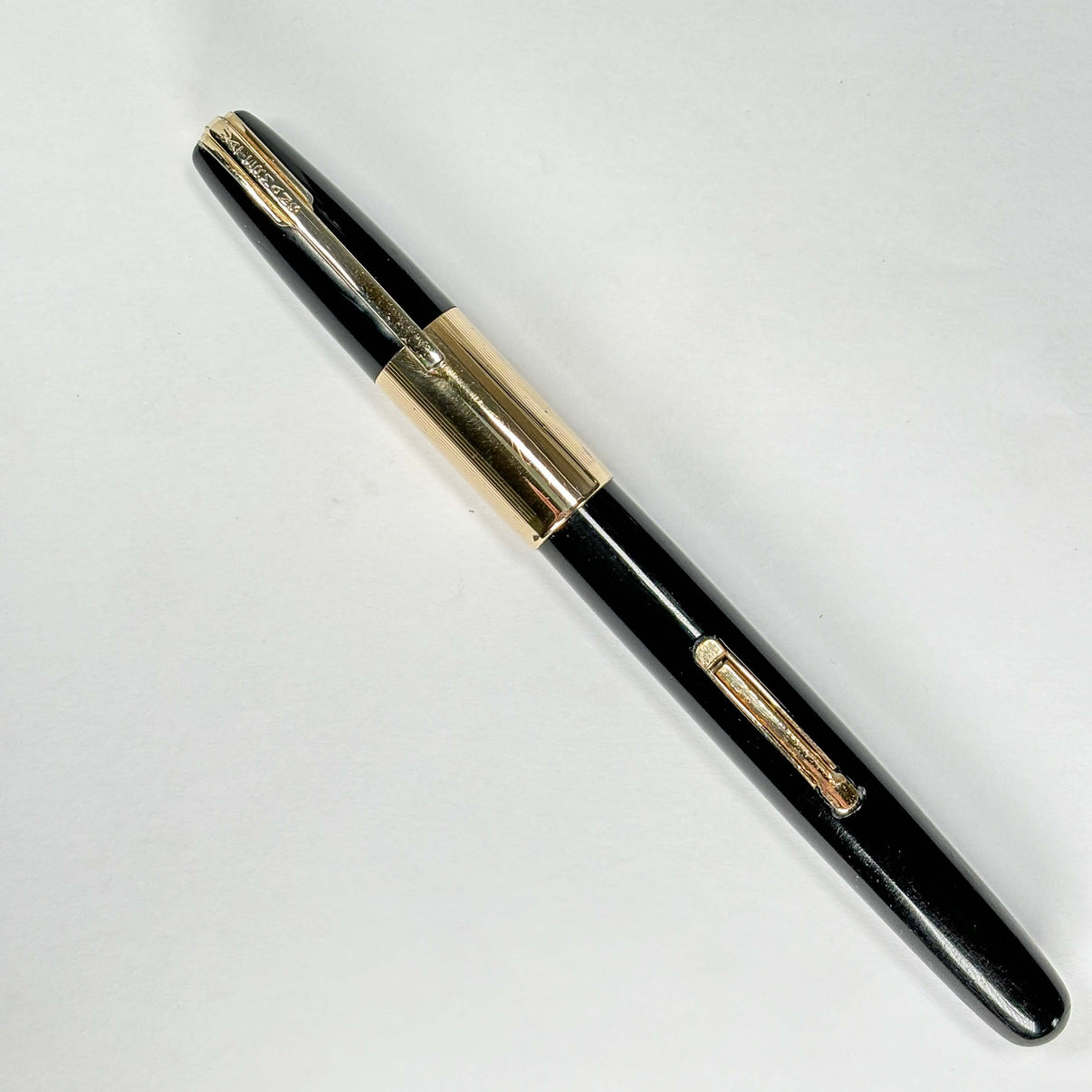 Waterman Taperite Citation, Black, Gold Trim, Lever Fill